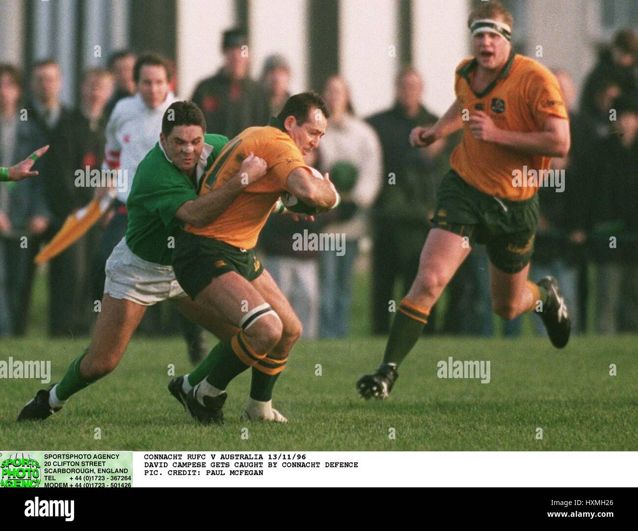 DAVID CAMPESE CONNACHT V AUSTRALIA 13 November 1996 Stock Photo - Alamy