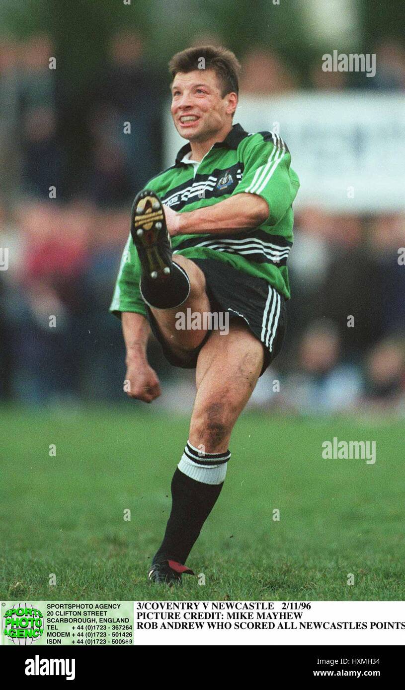 ROB ANDREW COVENTRY V NEWCASTLE RU 02 November 1996 Stock Photo - Alamy