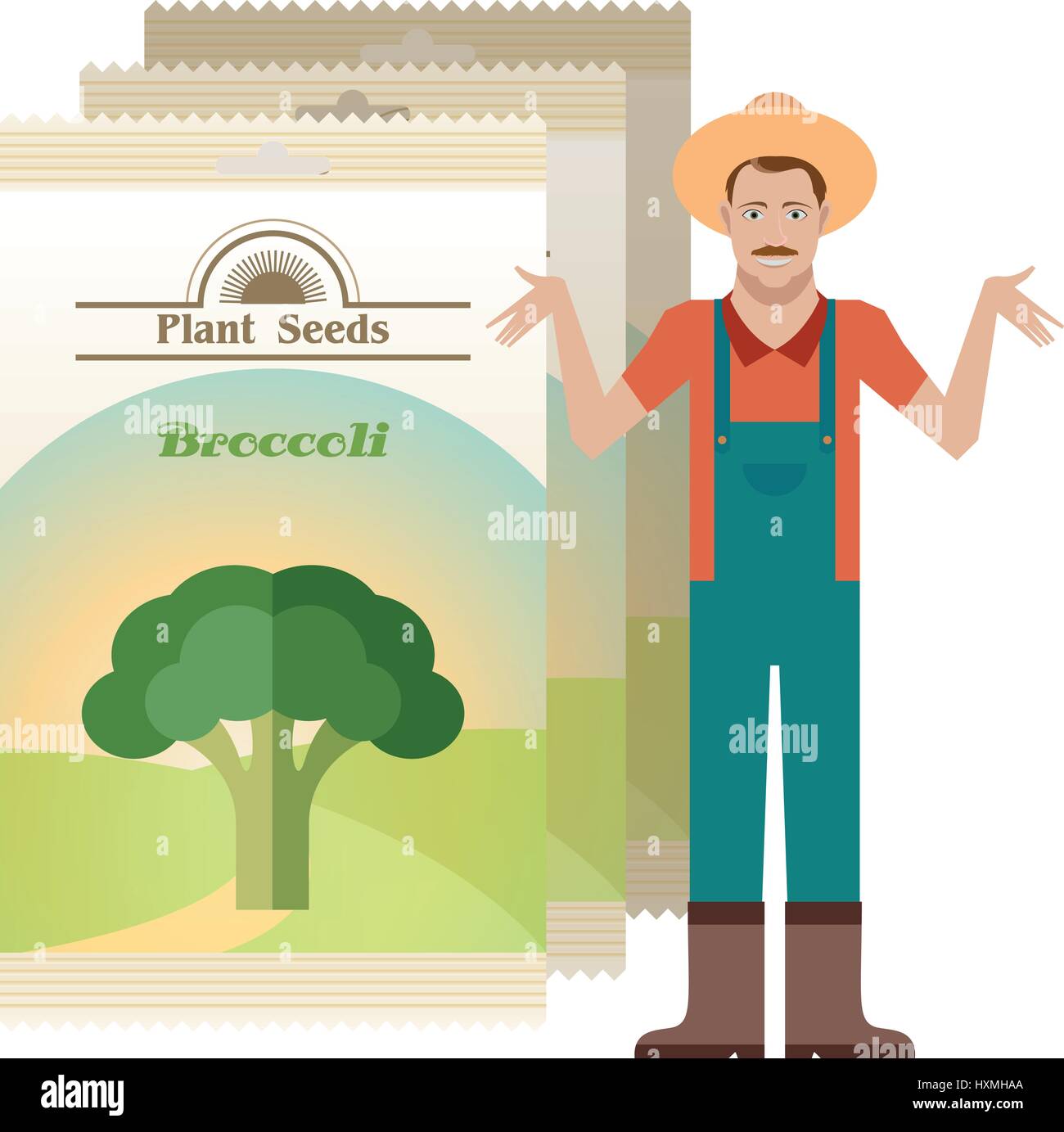 Green broccoli icon cartoon Stock Vector Images - Alamy