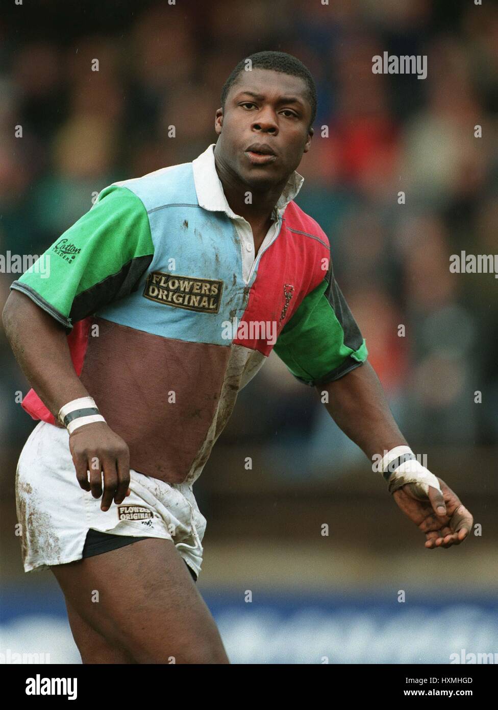 PETER MENSAH HARLEQUINS RU 26 February 1996 Stock Photo - Alamy