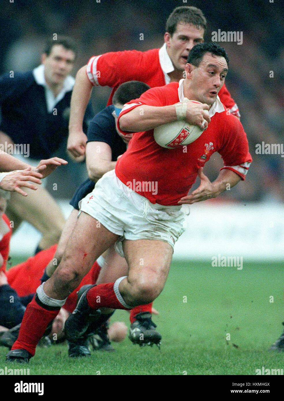 HEMI TAKATOU TAYLOR WALES & CARDIFF RU 23 February 1996 Stock Photo - Alamy