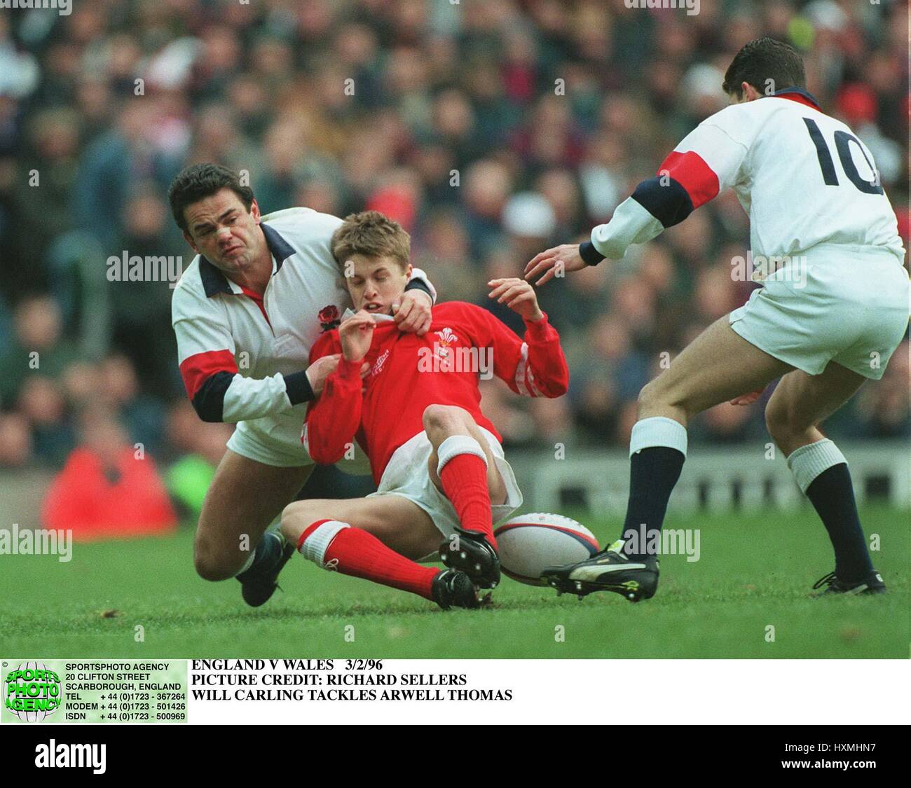 WIL CARLING & ARWELL THOMAS ENGLAND V WALES AT TWICKENHAM 04 February ...
