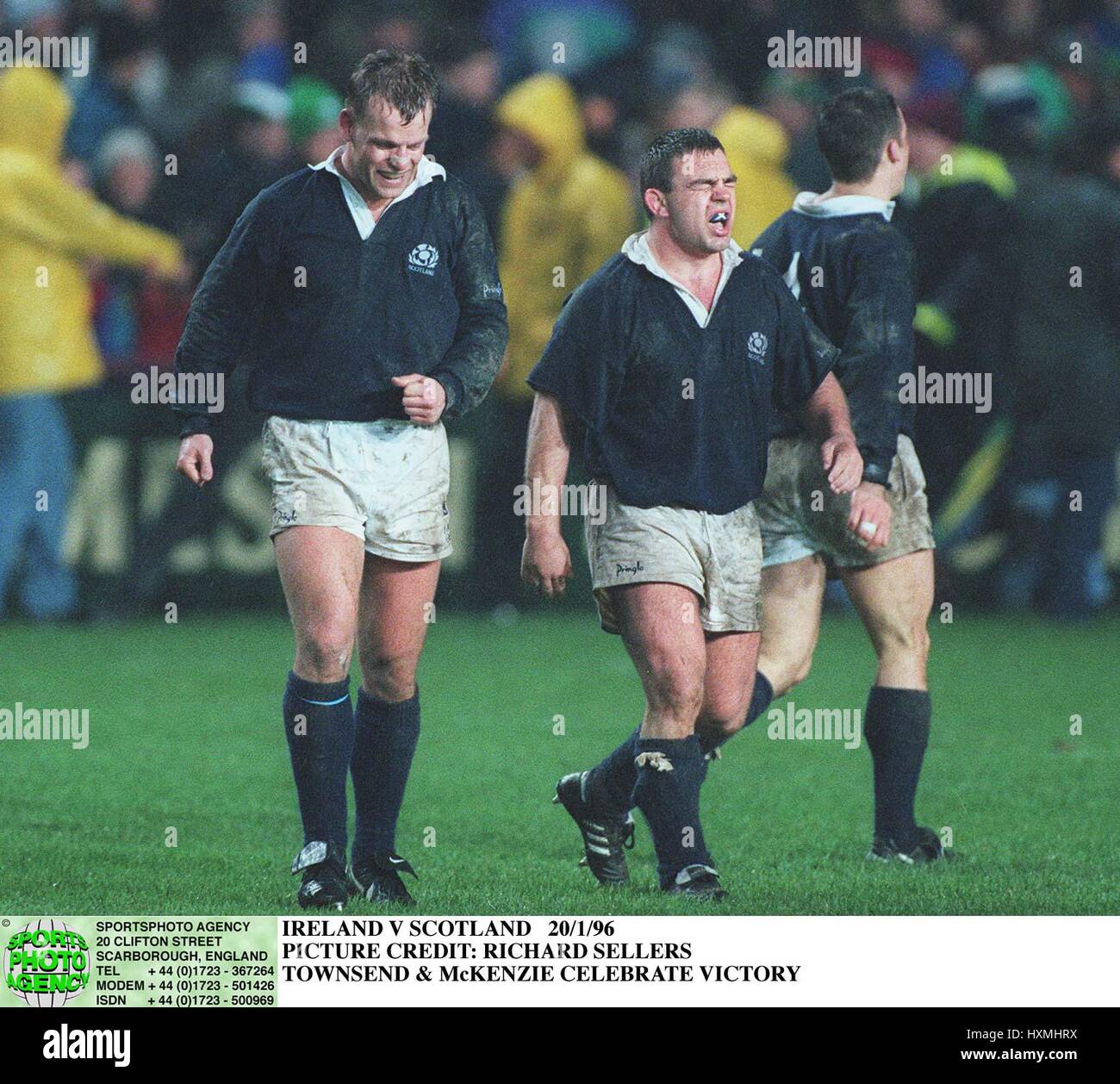 MCKENZIE & TOWNSEND CELEBRATE VICTORY AT LANSDOWNE ROAD 20 January 1996 ...