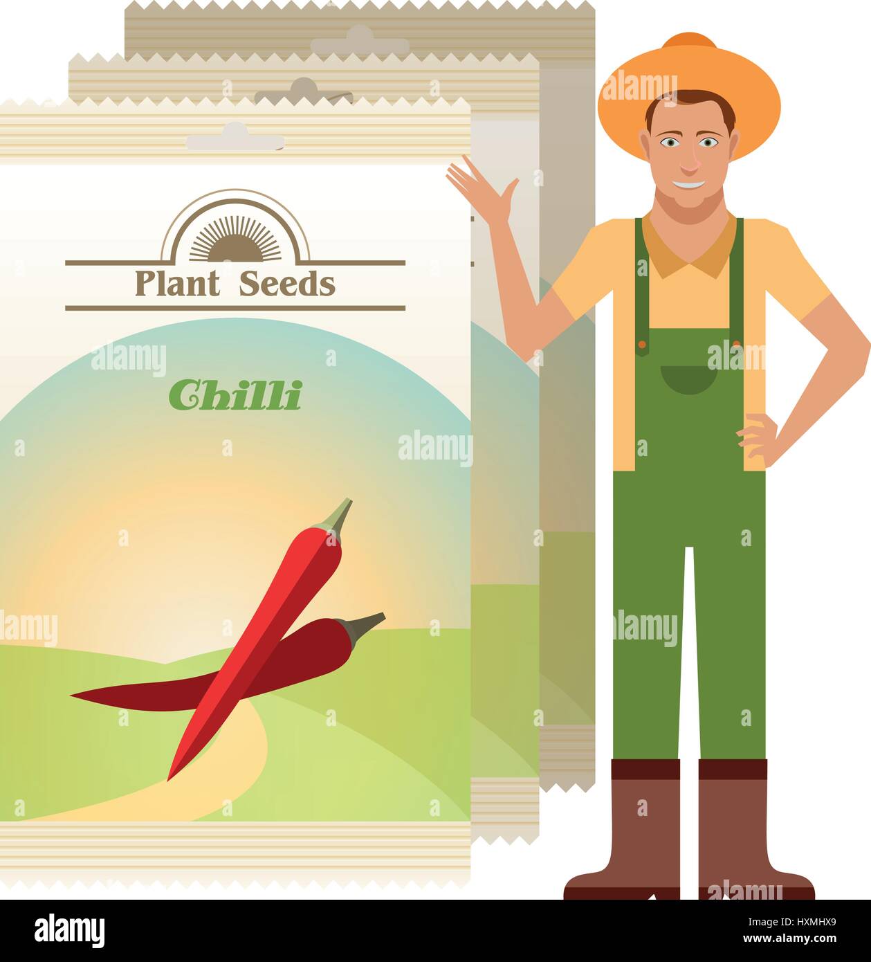 Red chilli pepper Stock Vector Images - Alamy