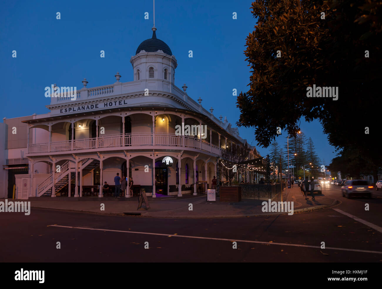 Fremantle Western Australia, the Esplanade Hotel main entrance during ...