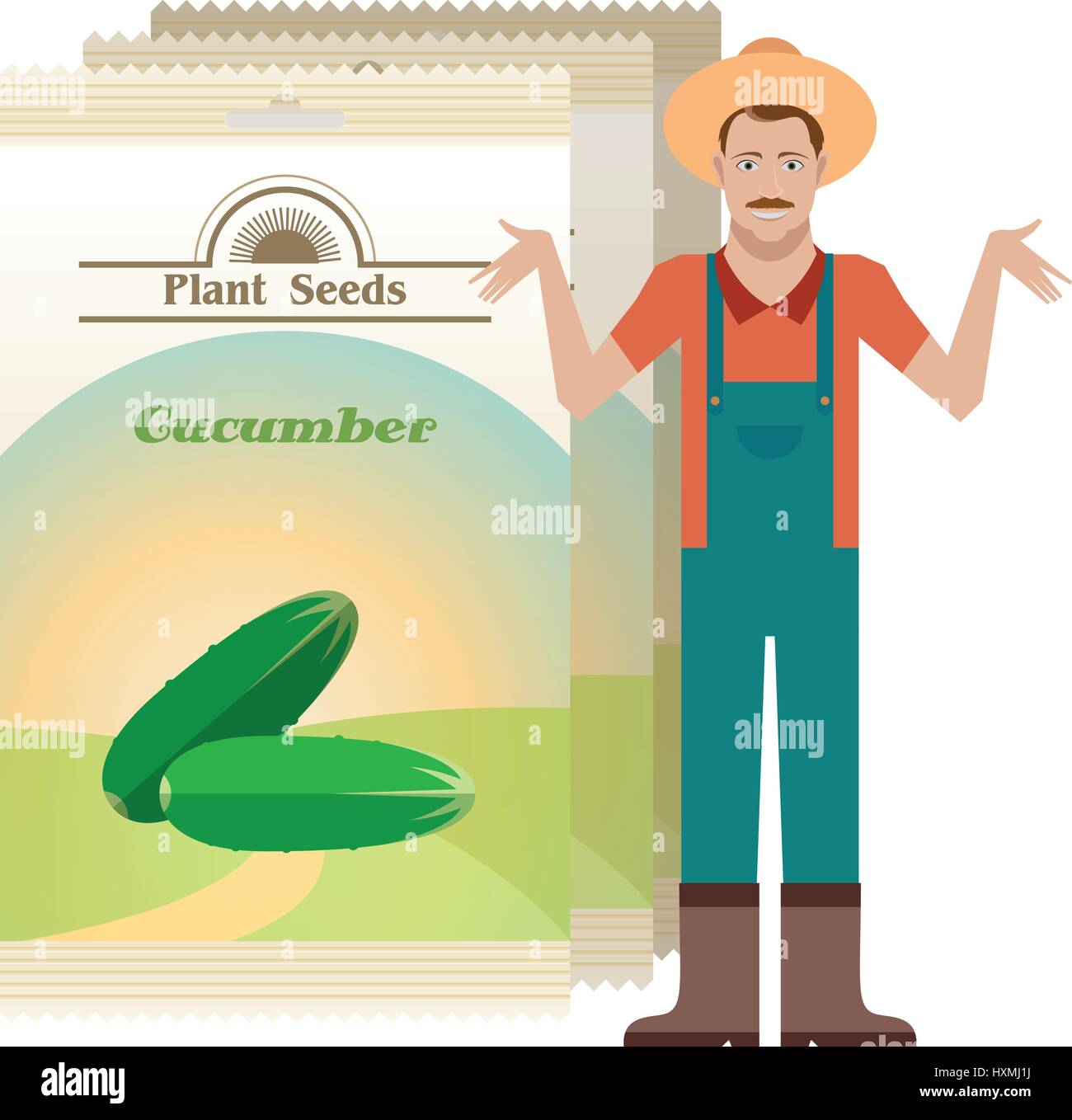 Pack of Cucumber seeds icon Stock Vector Image & Art - Alamy