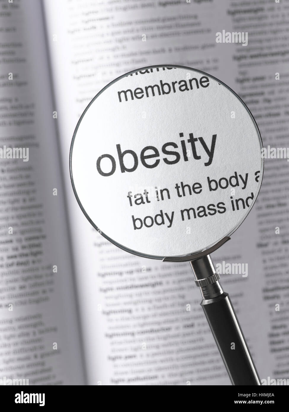 Magnifying Glass Highlighting Stock Photo - Alamy