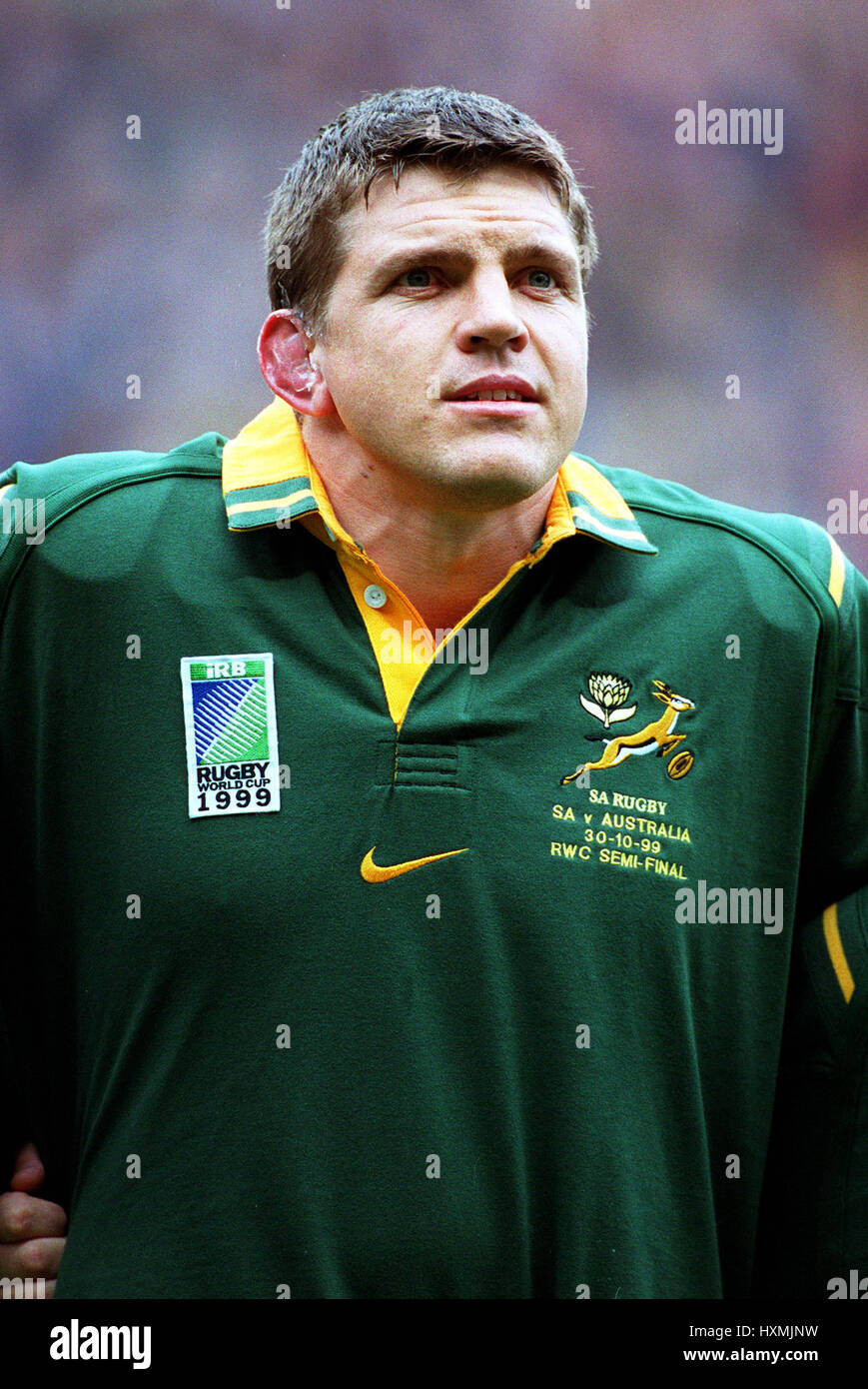 KRYNAUW OTTO SOUTH AFRICA & BLUE BULLS 01 November 1999 Stock Photo - Alamy