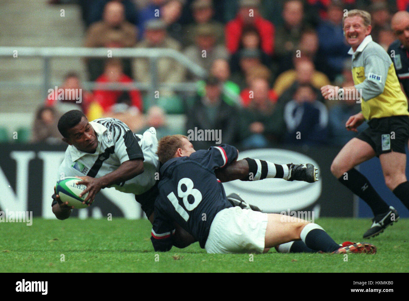 MOSESE RAULUNI & MATT DAWSON ENGLAND V FIJI RU 20 October 1999 Stock ...