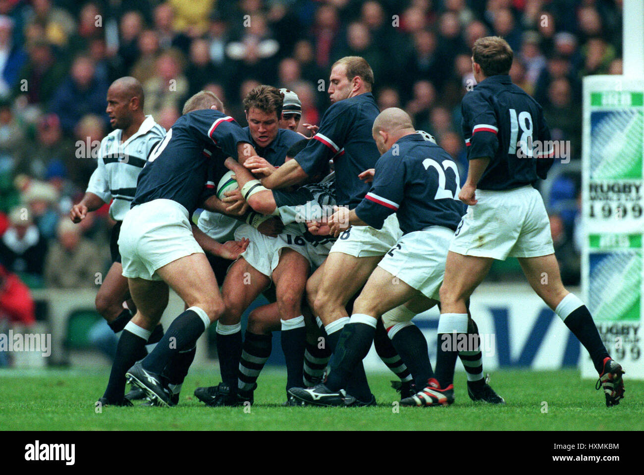 DE GLANVILLE RODBER DALLAGLIO ENGLAND V FIJI RU 20 October 1999 Stock ...