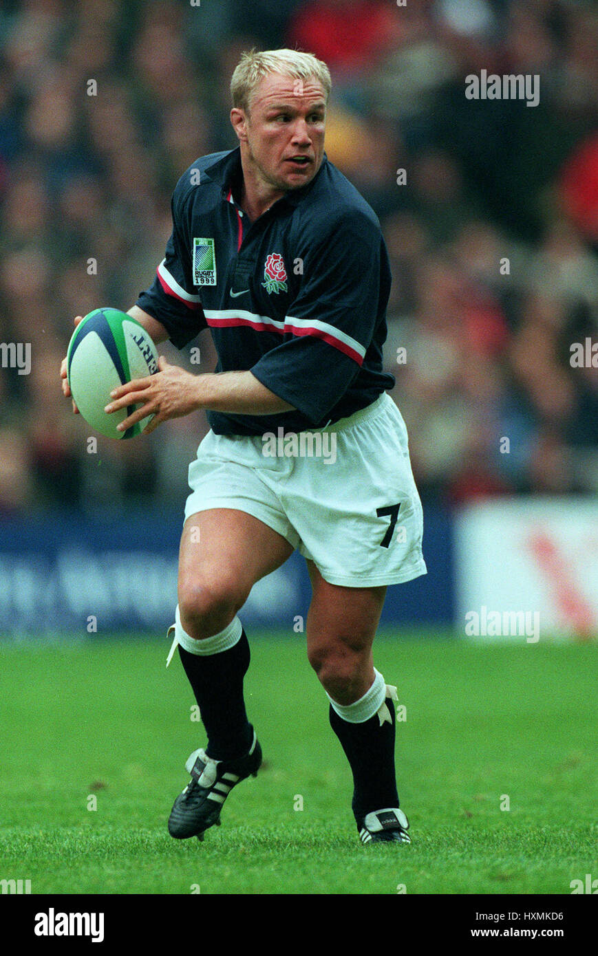 NEIL BACK ENGLAND & LEICESTER TIGERS RU 20 October 1999 Stock Photo - Alamy