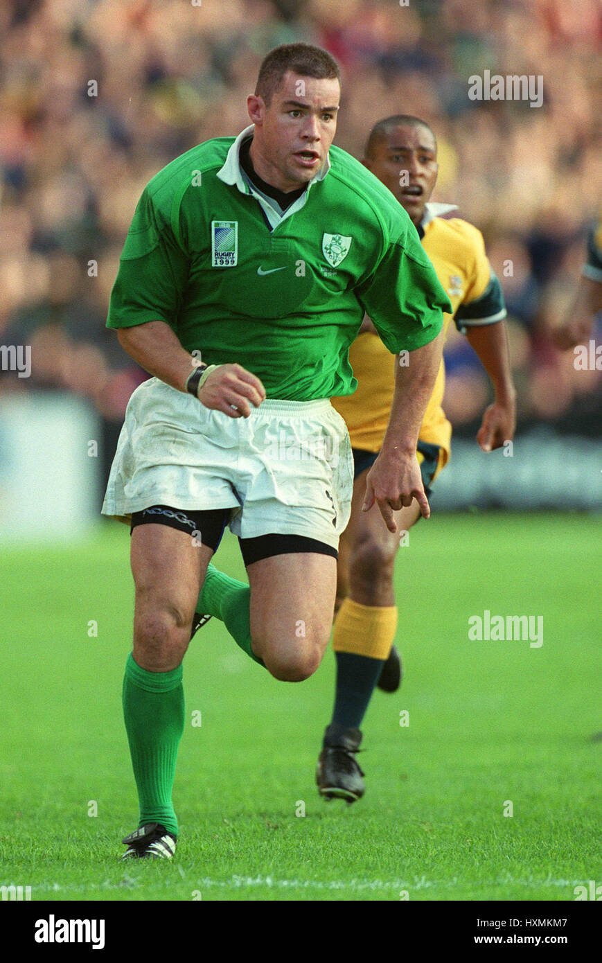 ANDY WARD IRELAND & BALLYNAHINCH RU 10 October 1999 Stock Photo - Alamy