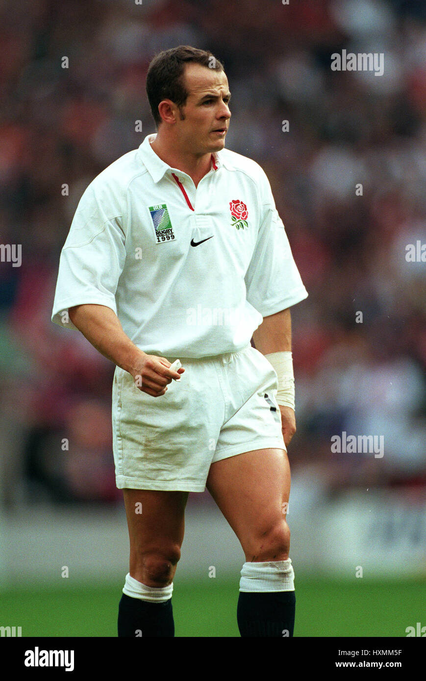 AUSTIN HEALEY ENGLAND & LEICESTER TIGERS RU 01 October 1999 Stock Photo ...