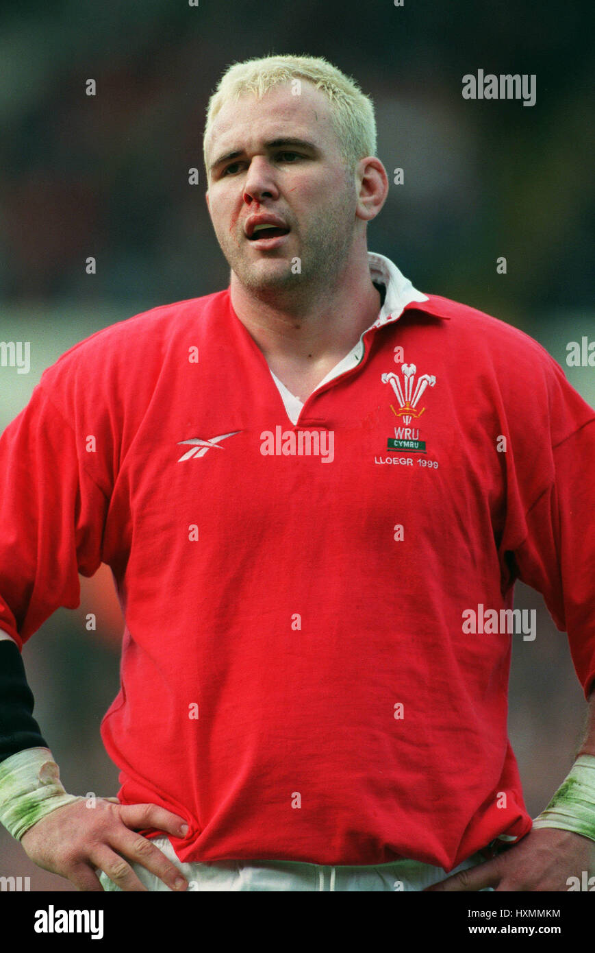 SCOTT QUINNELL WALES & LLANELLI RU 11 April 1999 Stock Photo - Alamy