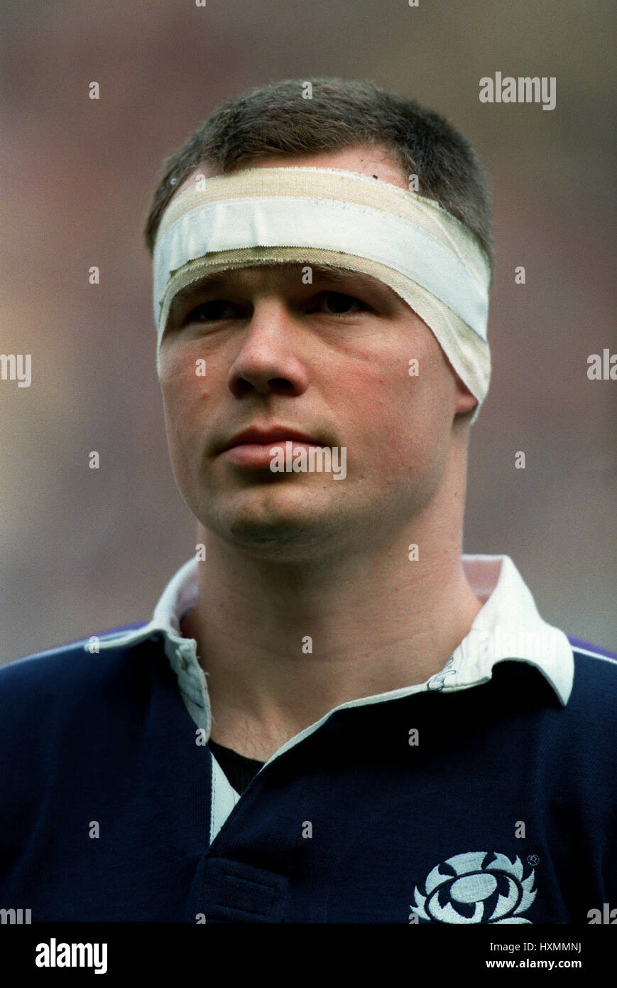 STUART GRIMES SCOTLAND & GLASGOW CALEDONIANS 10 April 1999 Stock Photo ...