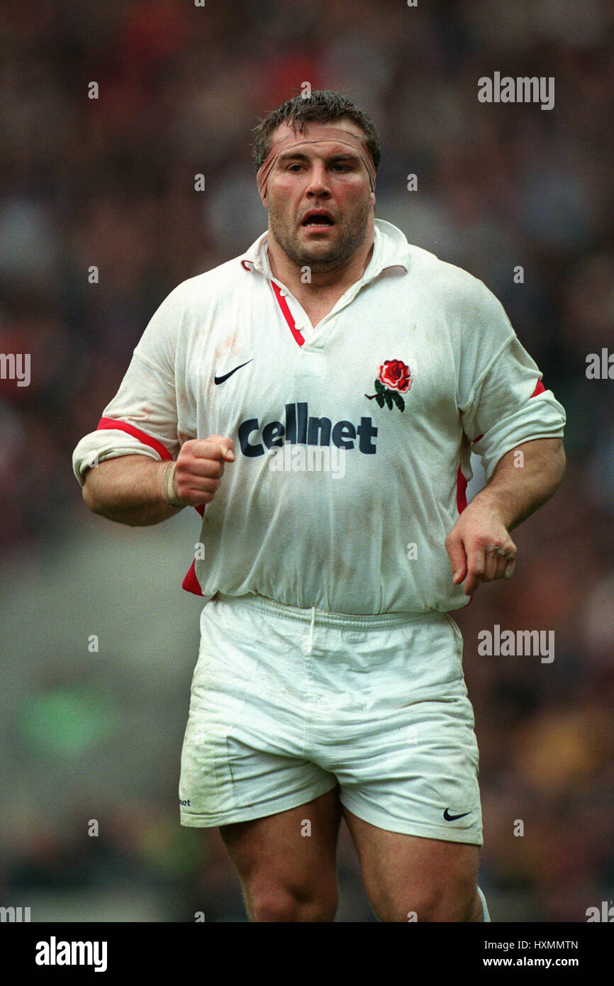 JASON LEONARD ENGLAND & HARLEQUINS RU 20 March 1999 Stock Photo - Alamy
