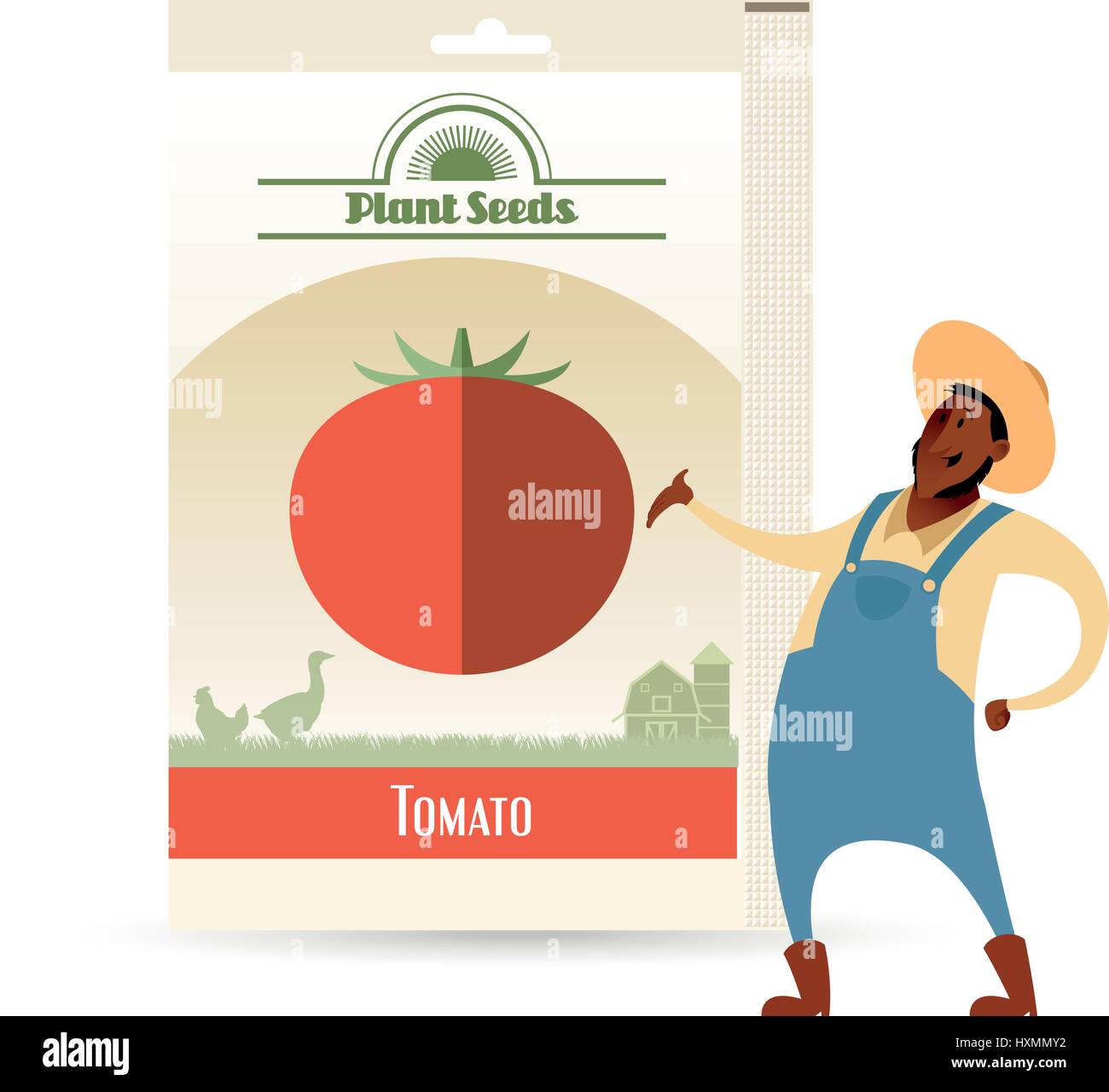 Pack of Tomato seeds Stock Vector Image & Art - Alamy