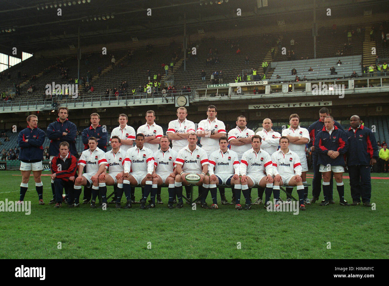 ENGLAND RUGBY TEAM IRELAND V ENGLAND 06 March 1999 Stock Photo - Alamy