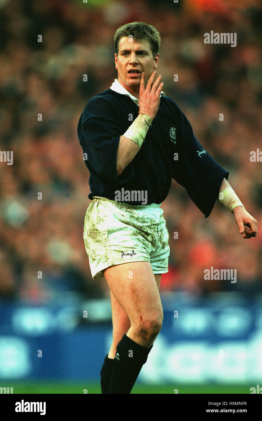 CRAIG CHALMERS SCOTLAND & MELROSE RU 09 March 1998 Stock Photo - Alamy