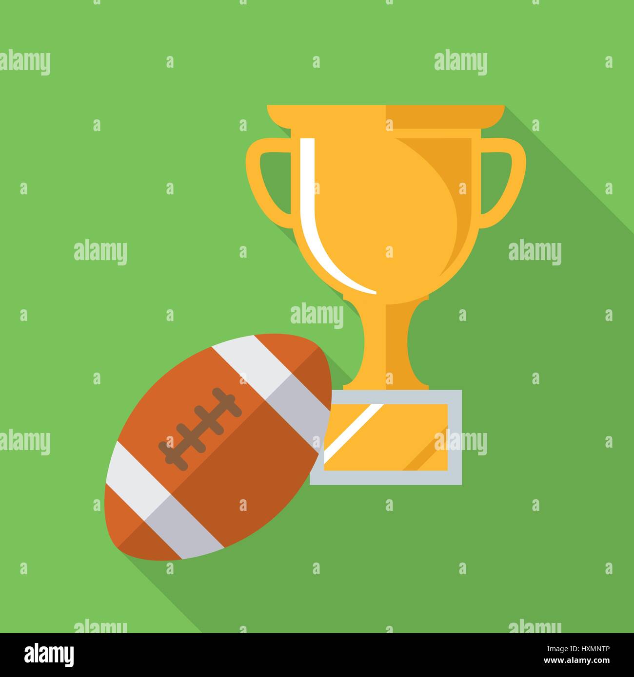 Football with trophy Stock Vector Images - Alamy