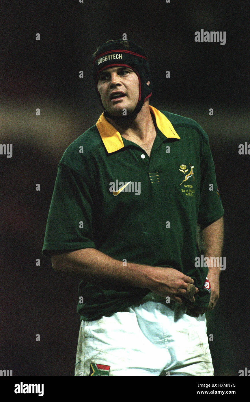 JOHAN ERASMUS SOUTH AFRICA & FREE STATE 16 November 1998 Stock Photo ...