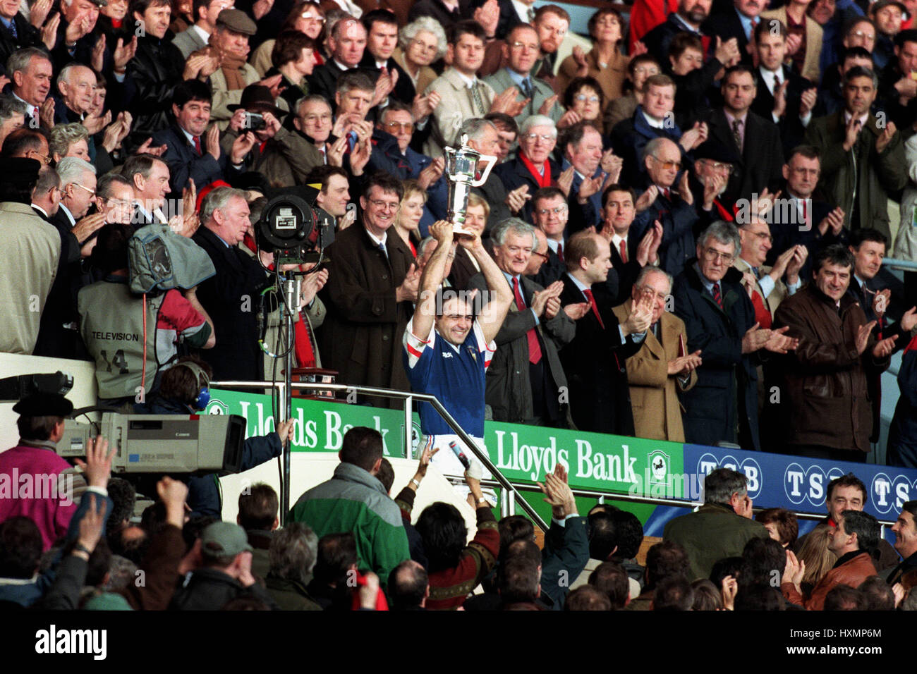 IBANEZ LIFTS 5 NATION TROPHY WALES V FRANCE 07 April 1998 Stock Photo ...