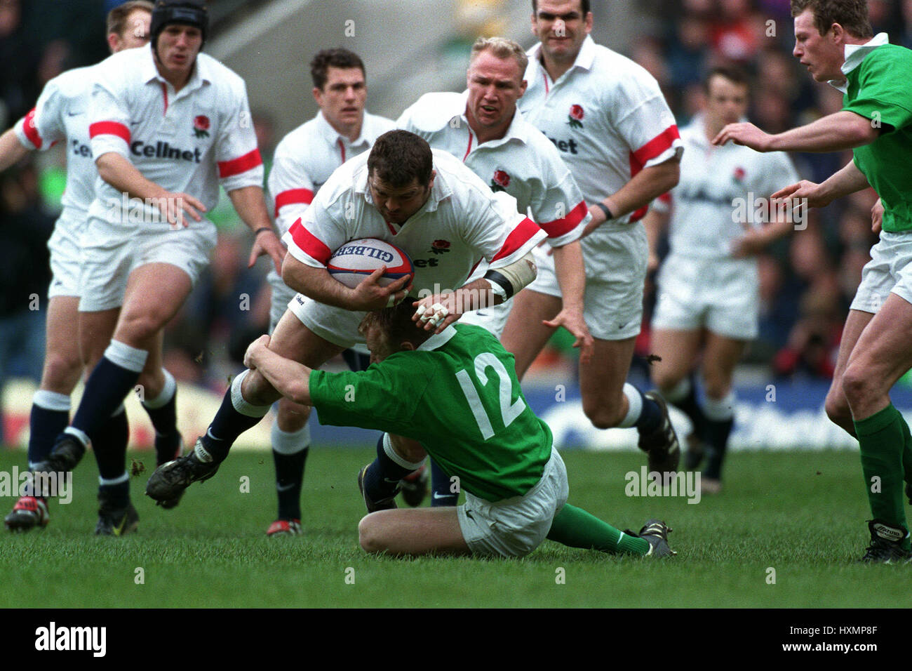DARREN GARFORTH ENGLAND & LEICESTER RU 07 April 1998 Stock Photo - Alamy