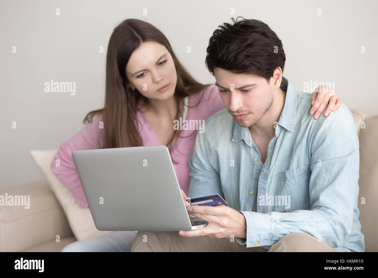 Unhappy banking customer hi-res stock photography and images - Alamy