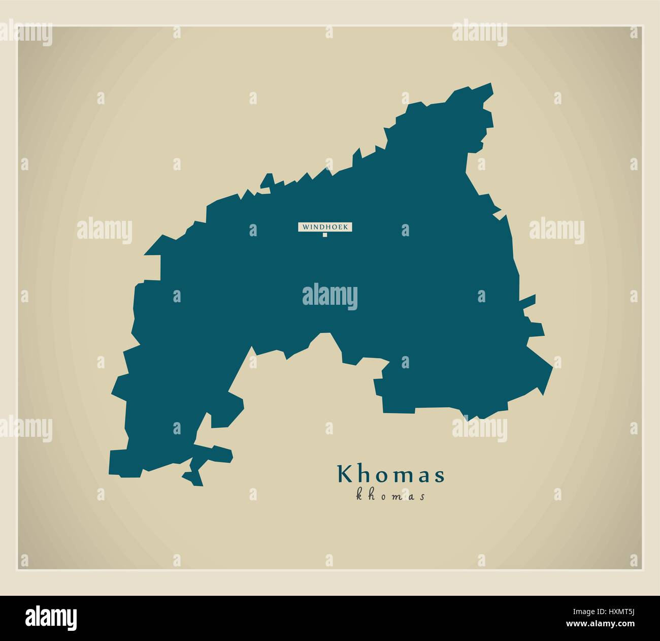 Modern Map - Khomas NA Stock Vector Image & Art - Alamy