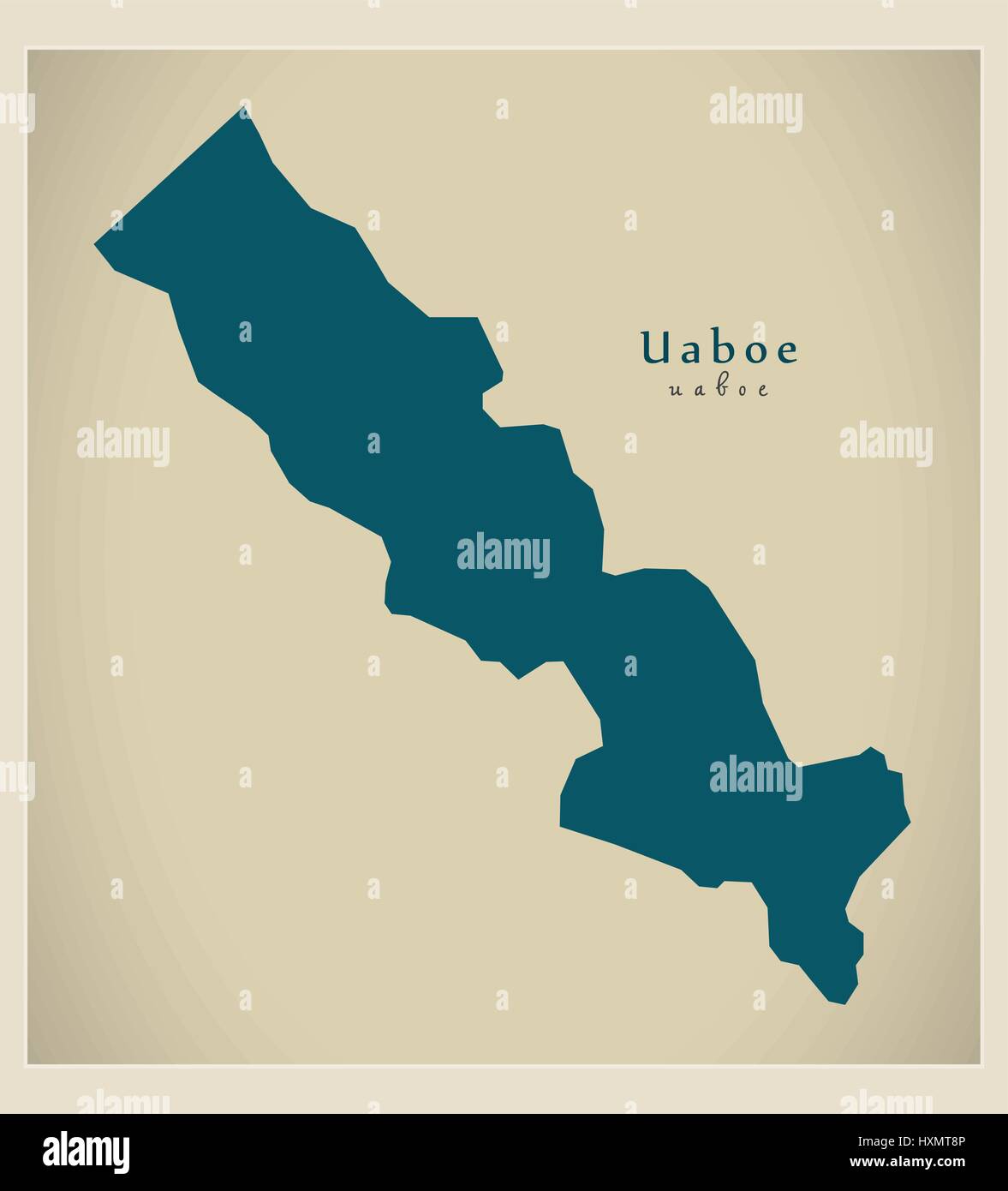 Modern Map - Uaboe NR Stock Vector Image & Art - Alamy