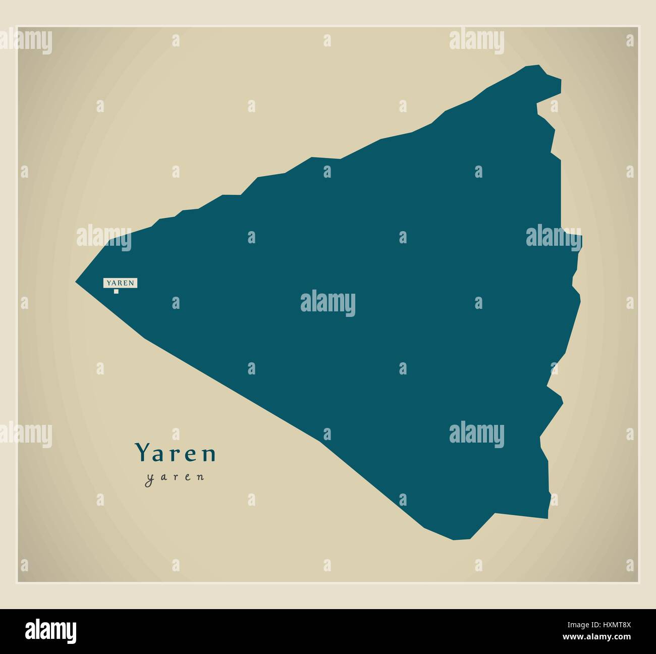 Modern Map - Yaren NR Stock Vector Image & Art - Alamy