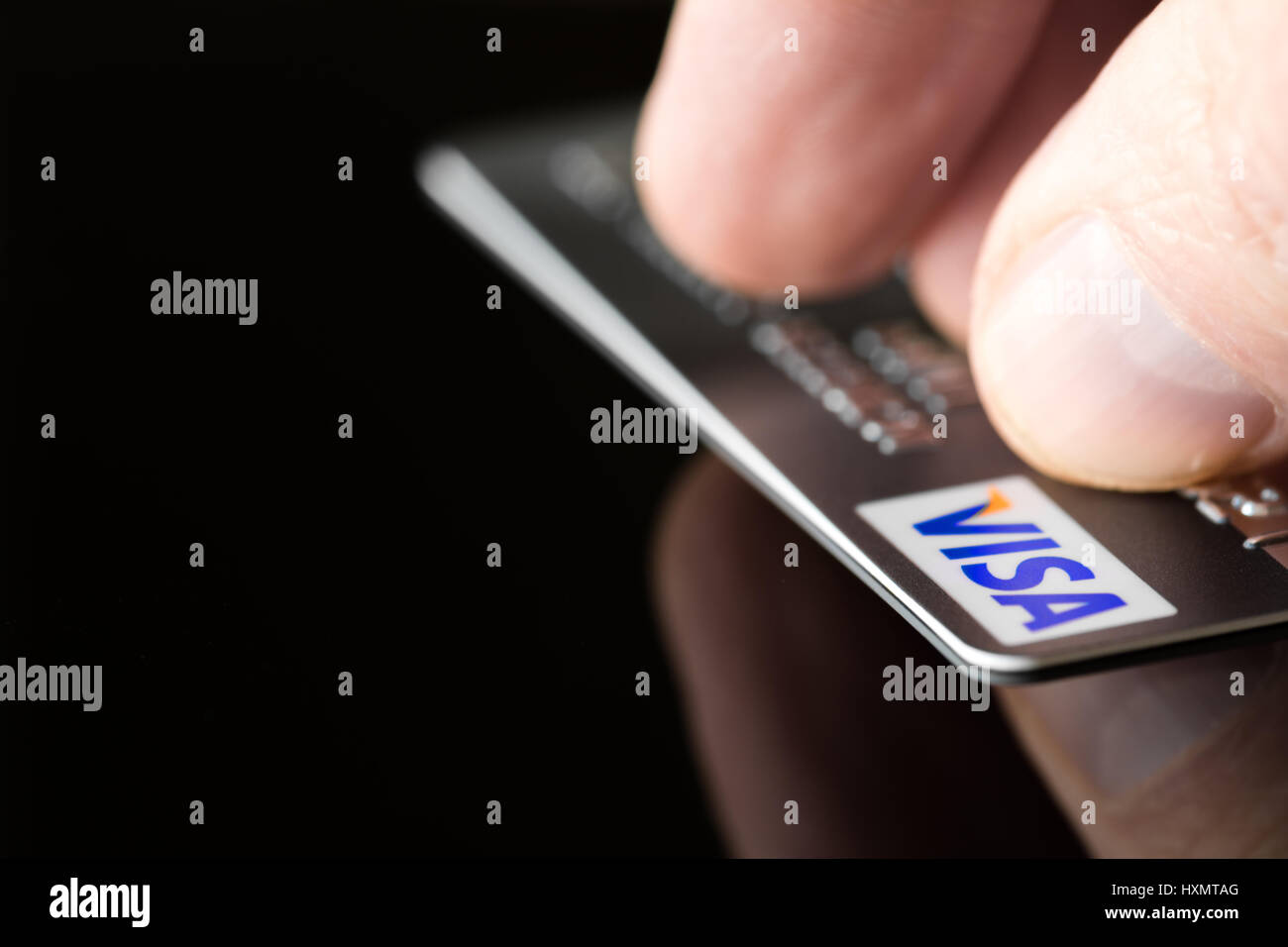 Plastic card VISA Stock Photo - Alamy