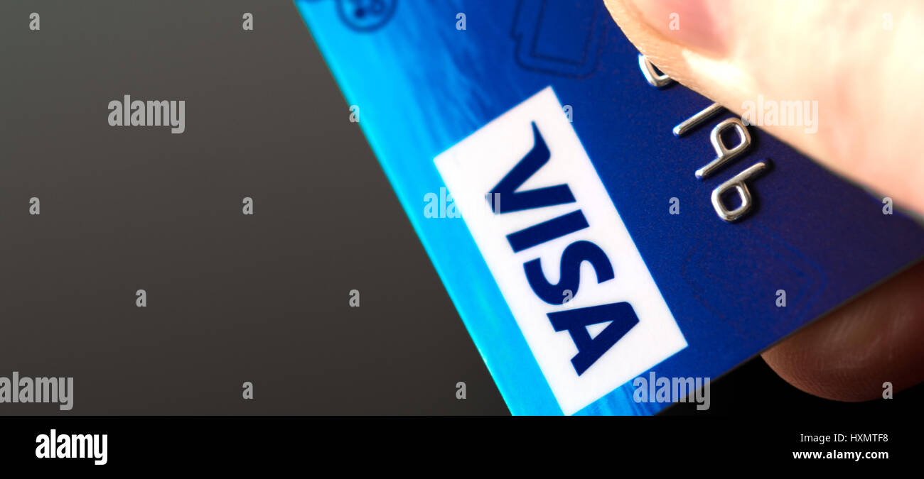 Plastic card VISA Stock Photo - Alamy