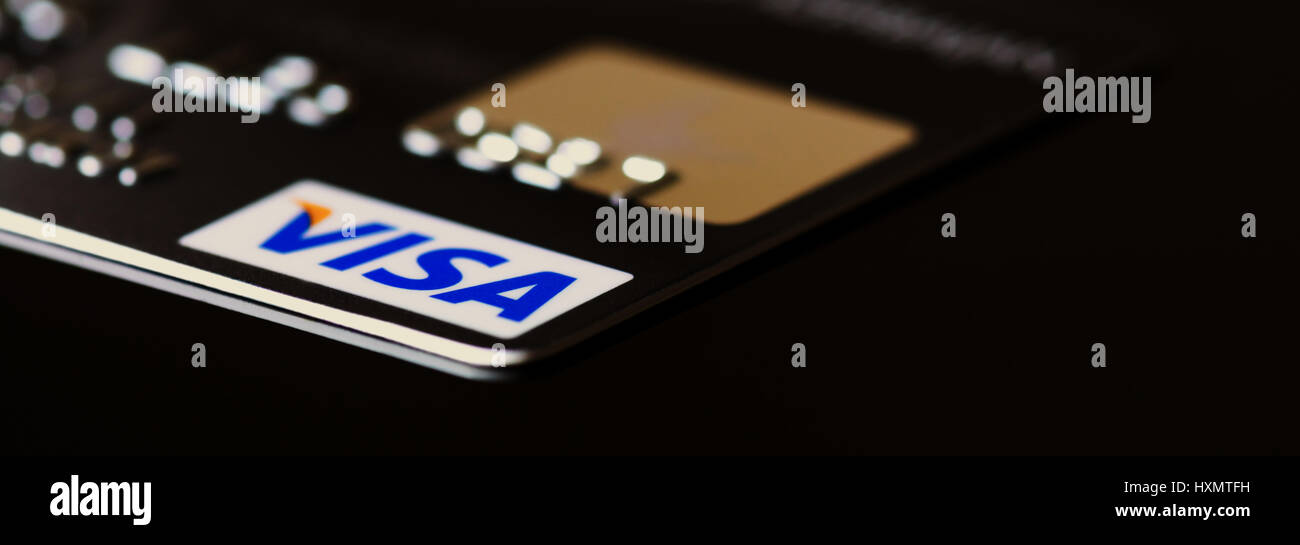 Plastic card VISA Stock Photo - Alamy