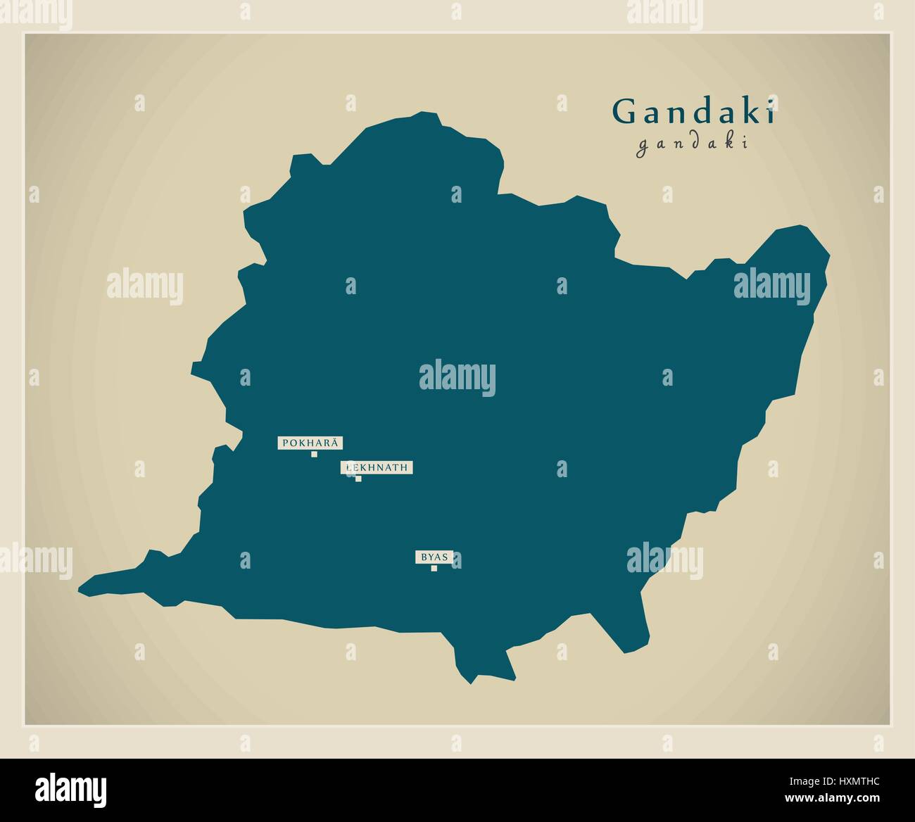 Gandaki Stock Vector Images - Alamy