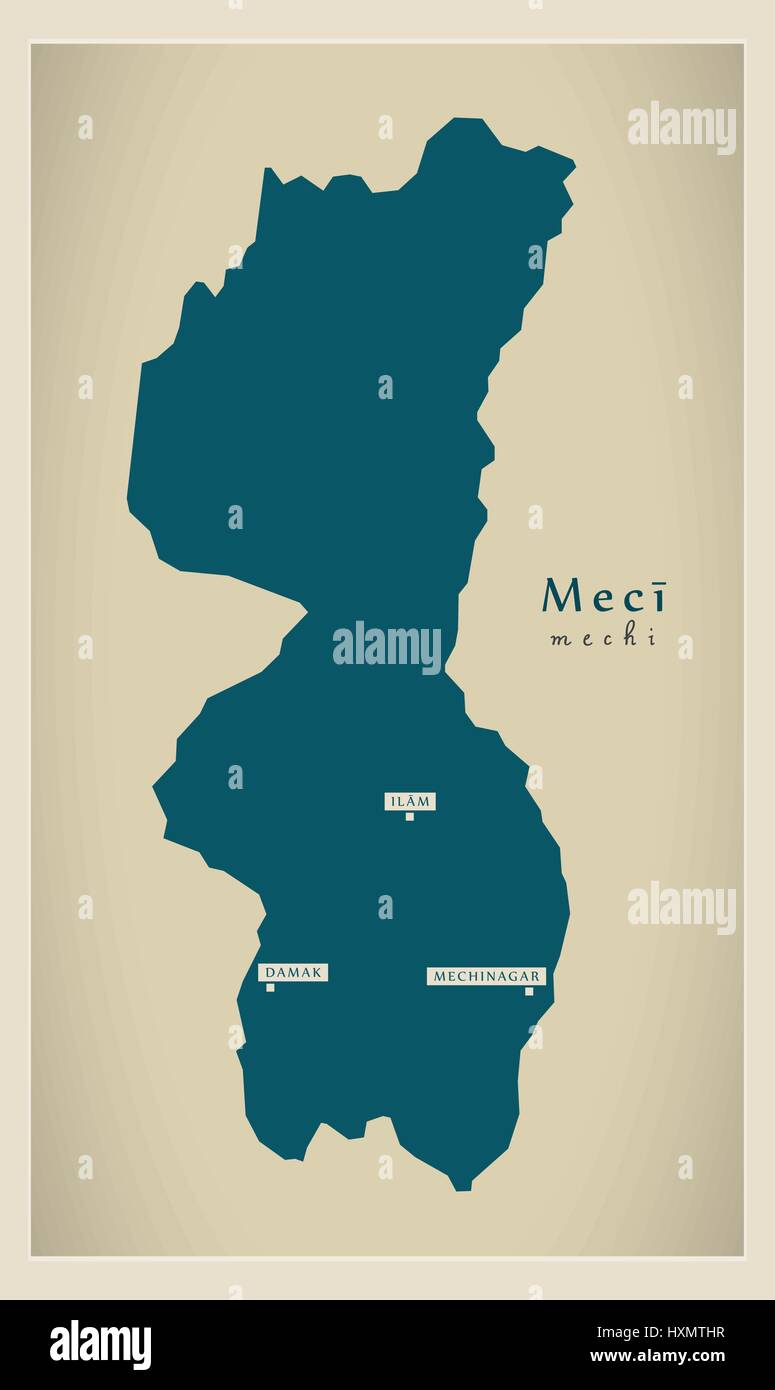 Modern Map - Meci NP Stock Vector Image & Art - Alamy