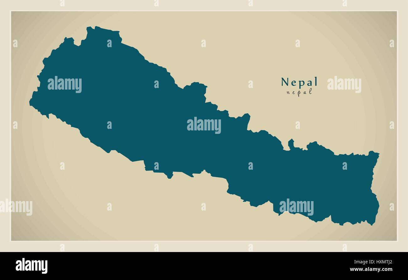 New map of nepal hi-res stock photography and images - Alamy