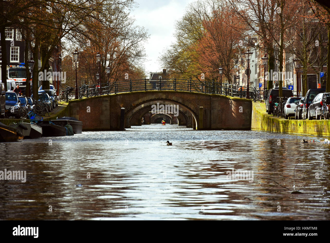 Amsterdam canal bike spring hi-res stock photography and images - Alamy