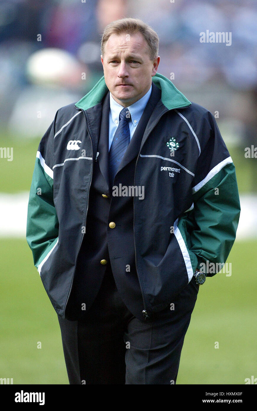 EDDIE O'SULLIVAN IRELAND RUGBY UNION COACH MURRAYFIELD EDINBURGH 16 ...