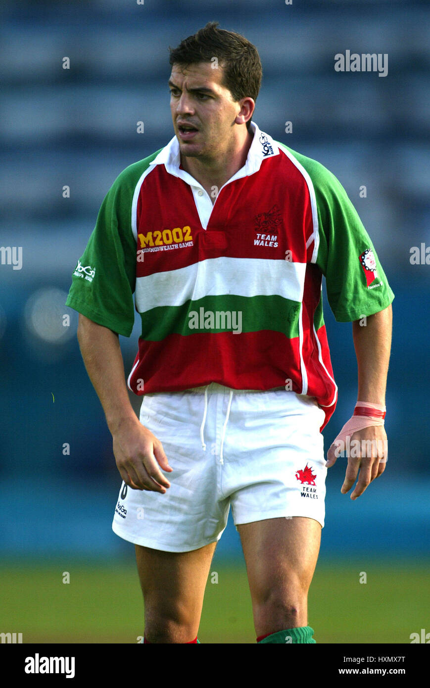 EMYR LEWIS WALES & LLANELLI RU MANCHESTER ENGLAND 02 August 2002 Stock ...