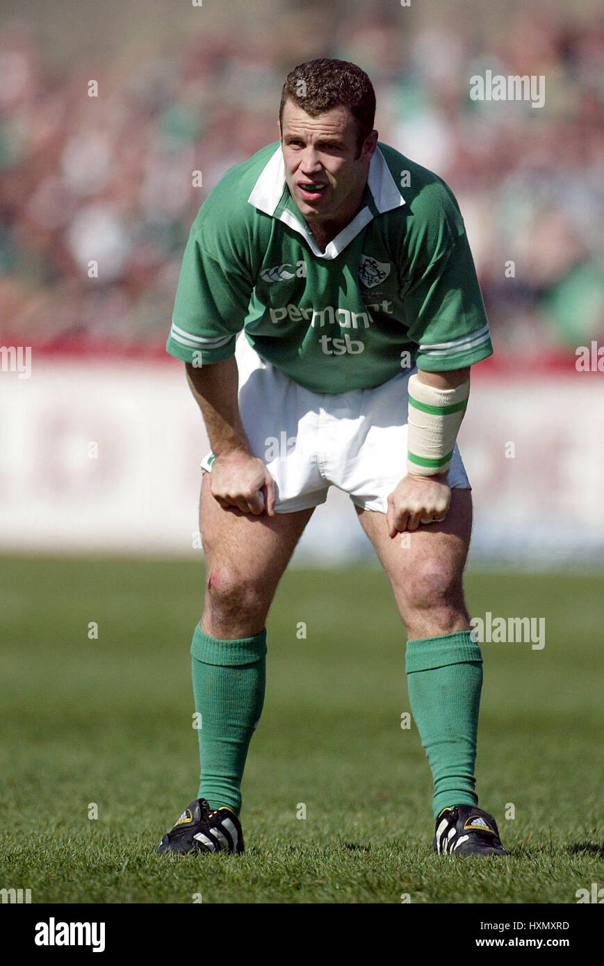 KEVIN MAGGS IRELAND RU LANSDOWNE ROAD DUBLIN 30 March 2003 Stock Photo ...
