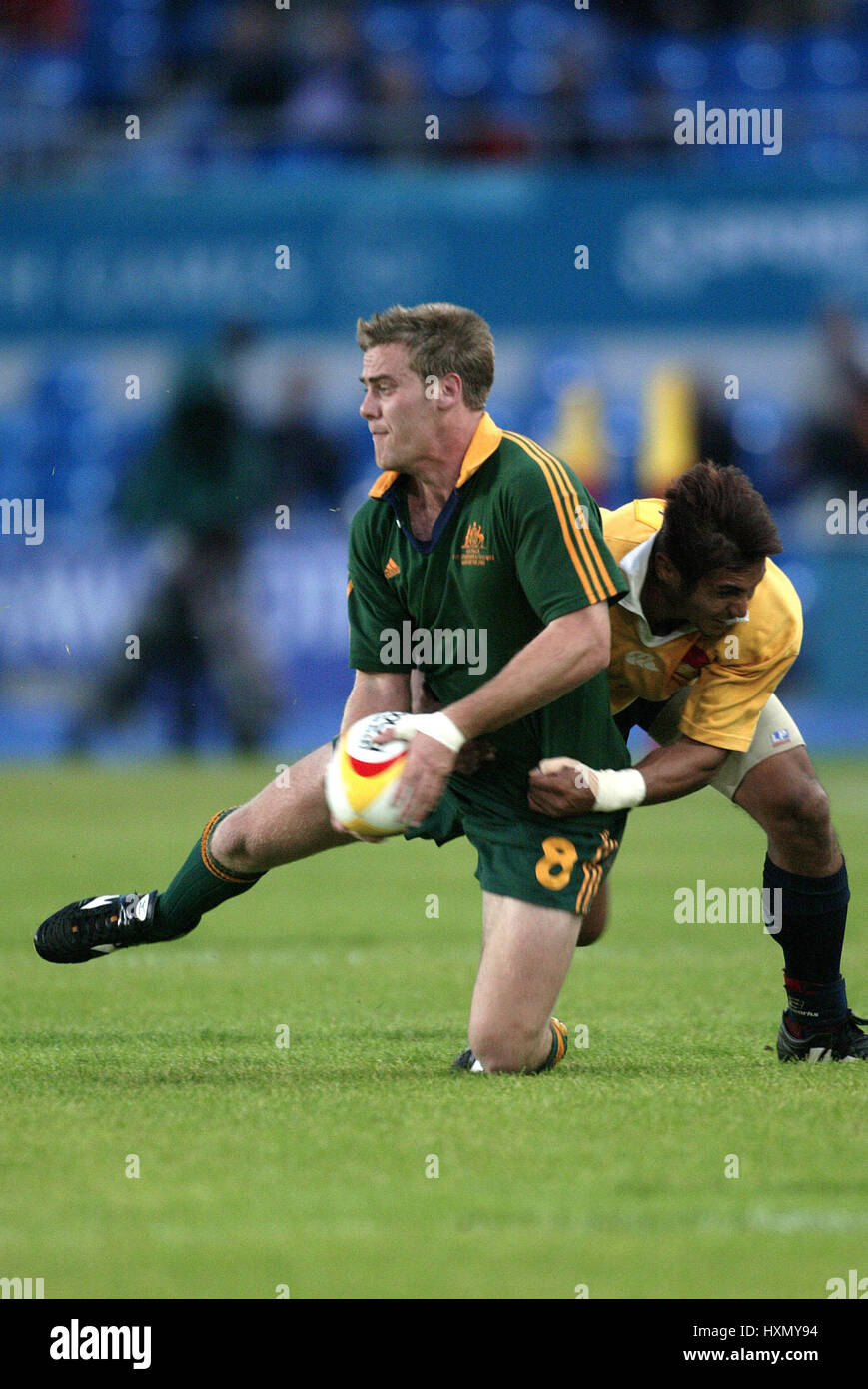 ROB MCDONALD AUSTRALIA RU MANCHESTER ENGLAND 02 August 2002 Stock Photo ...