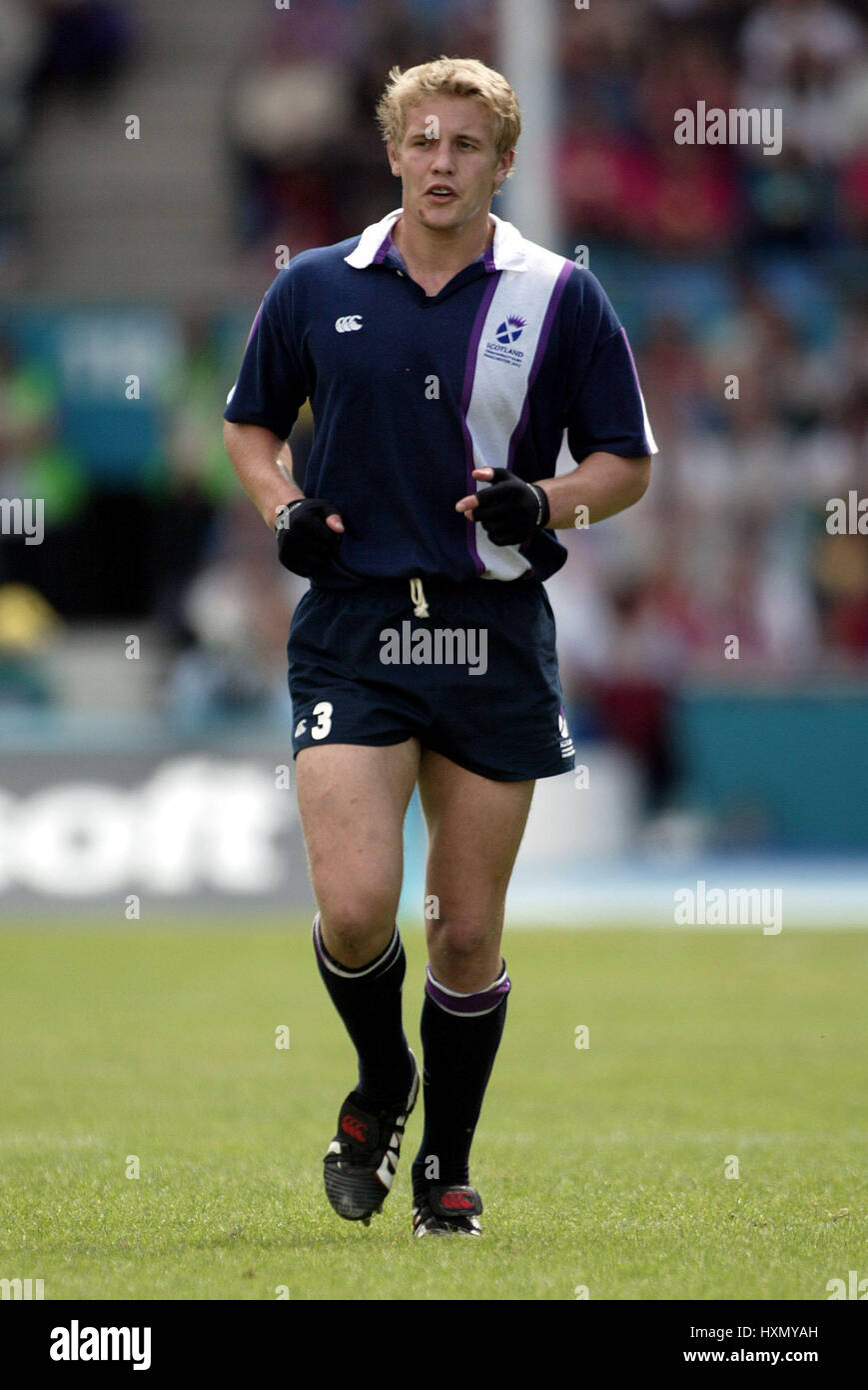 SIMON TAYLOR SCOTLAND & EDINBURGH REIVERS MANCHESTER ENGLAND 03 August ...