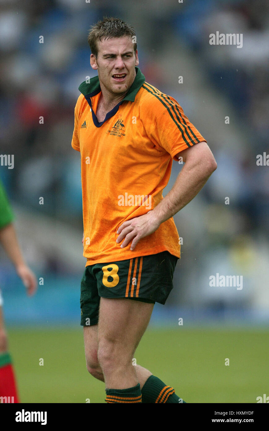 ROB MCDONALD AUSTRALIA RU MANCHESTER ENGLAND 04 August 2002 Stock Photo ...