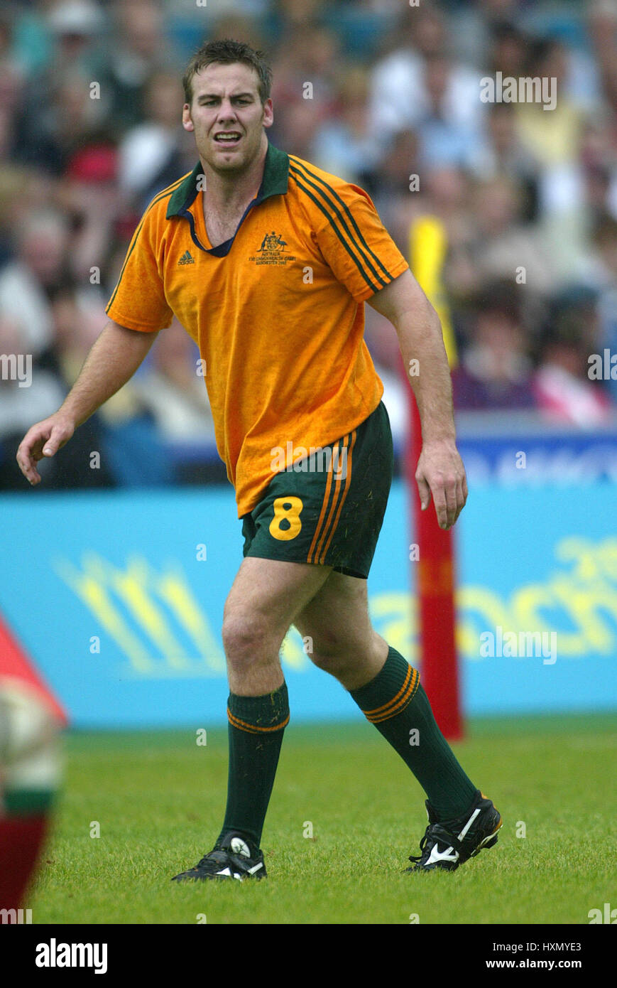ROB MCDONALD AUSTRALIA RU MANCHESTER ENGLAND 04 August 2002 Stock Photo ...