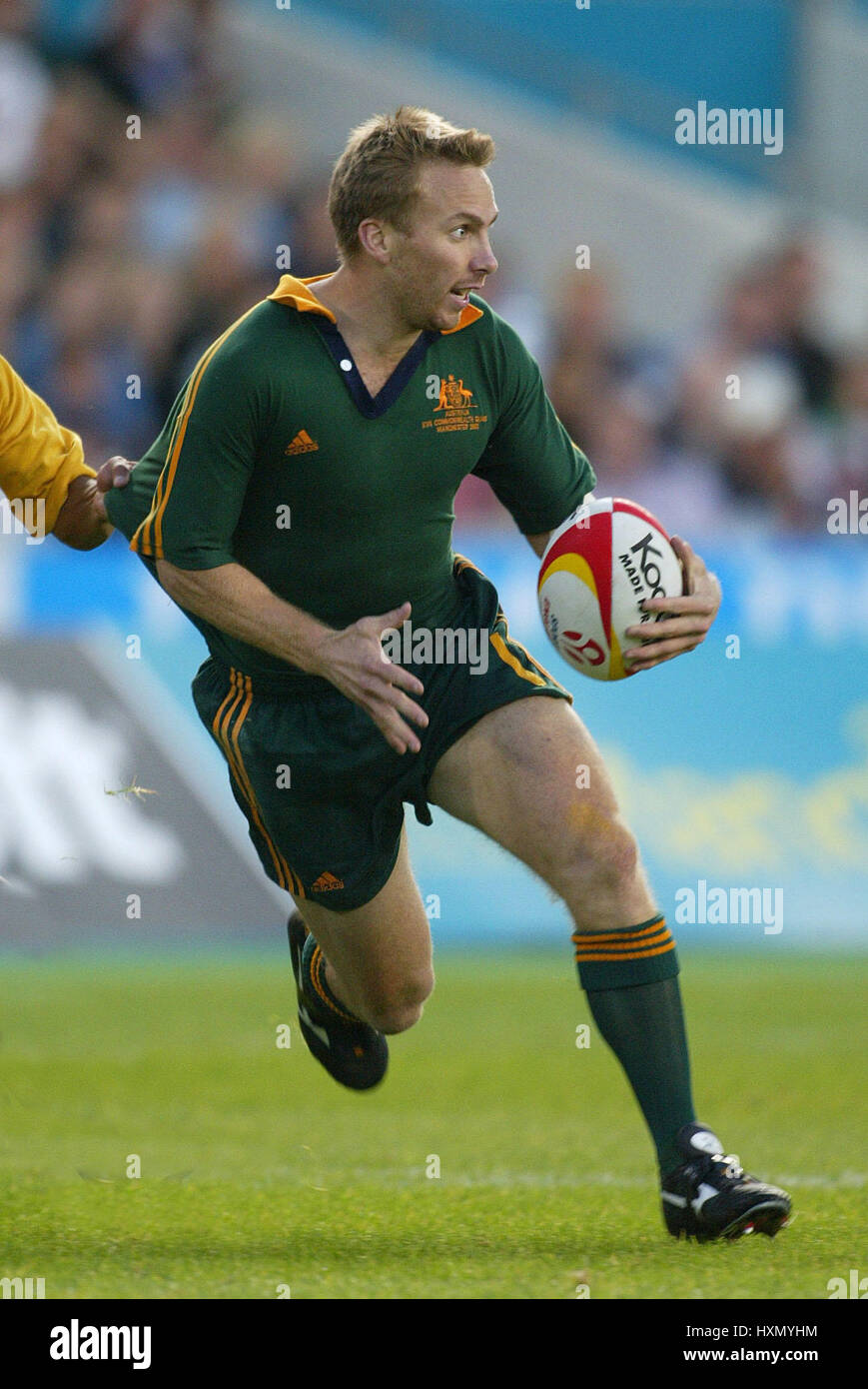 TIM ATKINSON AUSTRALIA RU MANCHESTER ENGLAND 03 August 2002 Stock Photo ...