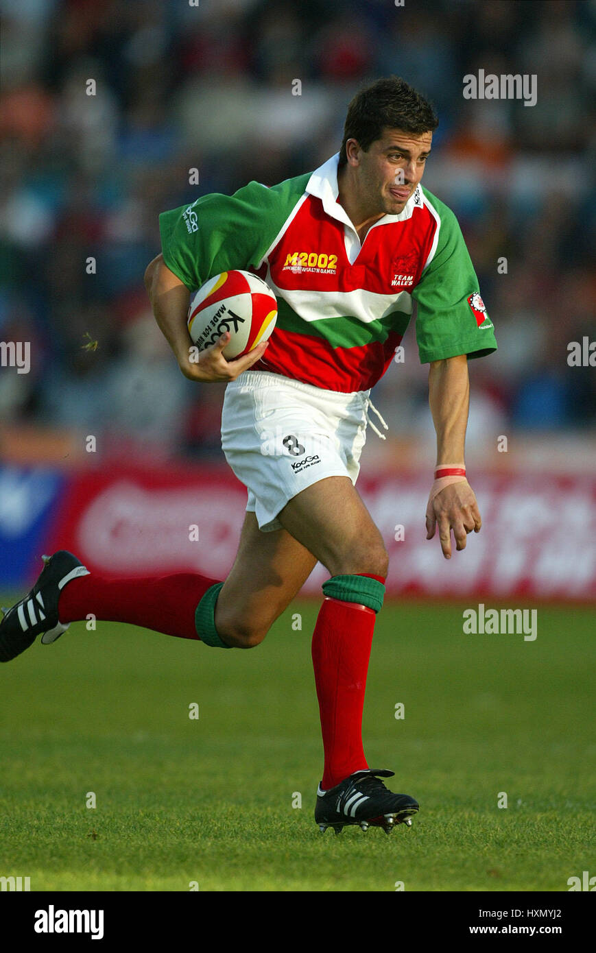 EMYR LEWIS WALES RU MANCHESTER ENGLAND 03 August 2002 Stock Photo - Alamy