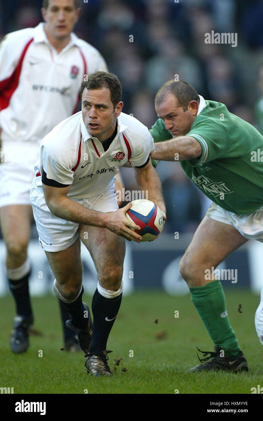 KYRAN BRACKEN & PETER CLOHESSY ENGLAND V IRELAND RU LONDON TWICKENHAM ...