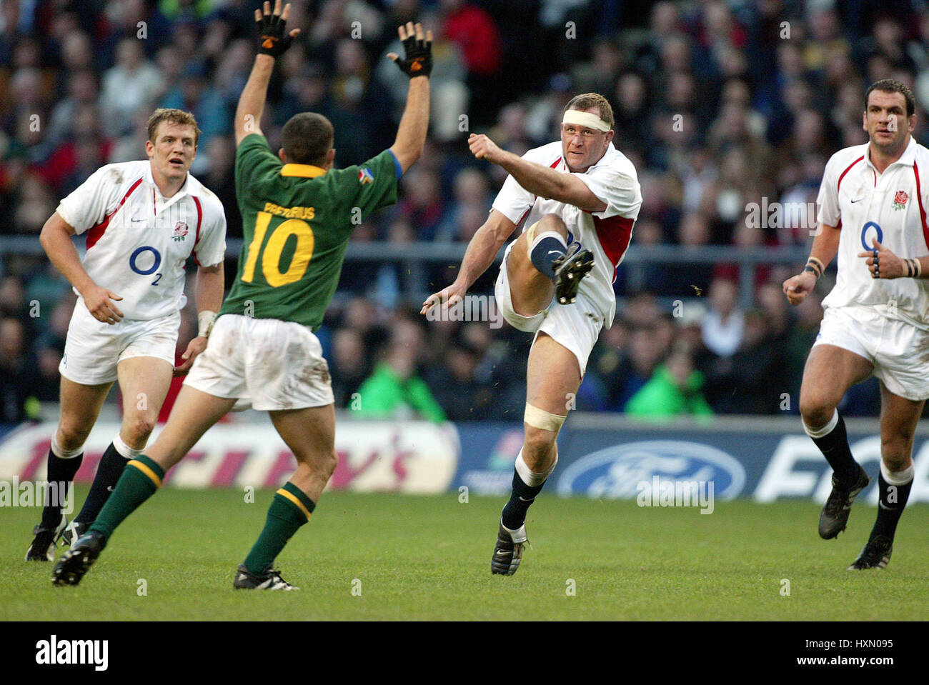 RICHARD HILL & ANDRE PRETORIUS ENGLAND V SOUTH AFRICA TWICKENHAM LONDON ...