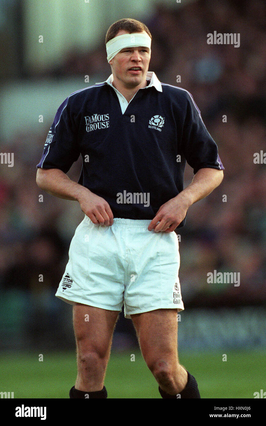 STUART GRIMES SCOTLAND & NEWCASTLE FALCONS 19 February 2000 Stock Photo ...
